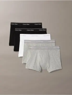 Calvin Klein Cotton Classics 5-pack Trunk - Black / Heather Grey / White