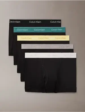 Calvin Klein Cotton Classics 5-pack Trunk Black / Lively / Garden Gold / Snow Heather / Ash