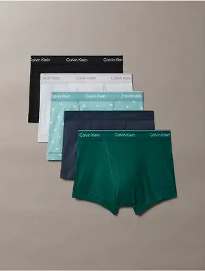 Calvin Klein Cotton Classics 5-pack Trunk Ink / Diamond Logo / Turf / Micro Chip / Black