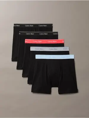 Calvin Klein Cotton Classics 5-pack Boxer Brief Black /  Breezy Blue Multi