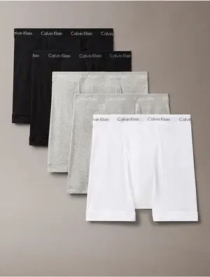 Calvin Klein Cotton Classics 5-pack Boxer Brief - Heather Grey / Black / White