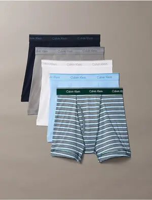 Calvin Klein Cotton Classics 5-pack Boxer Brief Hydrangea Blue Multi