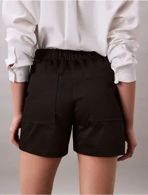 Calvin Klein Cotton Sateen Short - Black