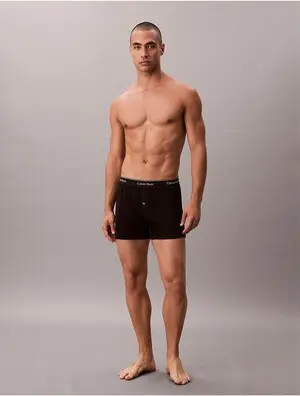 Calvin Klein Cotton Classics 3-pack Knit Boxer - 3 Black