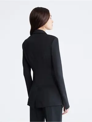 Calvin Klein Technical Knit Long Blazer