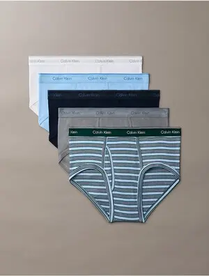 Calvin Klein Cotton Classics 5-pack Brief - Hydrangea Blue Multi