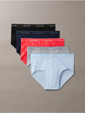 Calvin Klein Cotton Classics 5-pack Brief - Misty Grey Multi