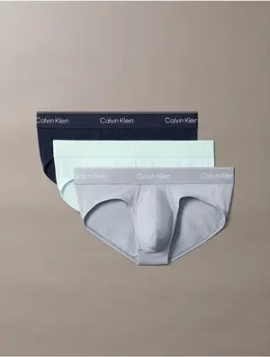 Calvin Klein Icon Cotton Stretch 3-pack Hip Brief Shoreline Multi