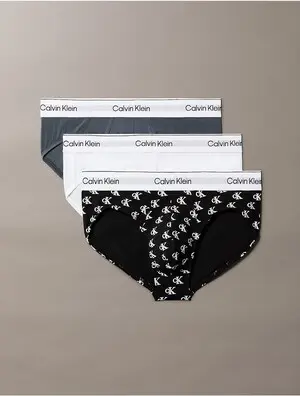Calvin Klein Icon Cotton Stretch 3-pack Hip Brief - Turbulence Multi