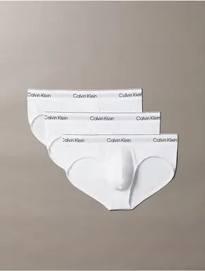 Calvin Klein Icon Cotton Stretch 3-pack Hip Brief - White