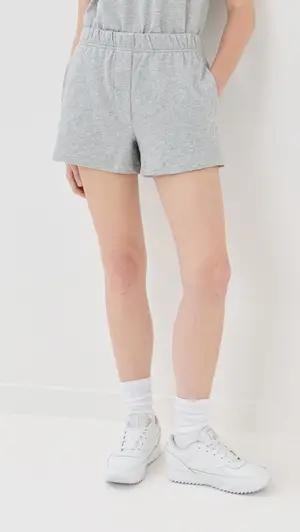 Tibi Lightweight Sweatshirting Short Shorts