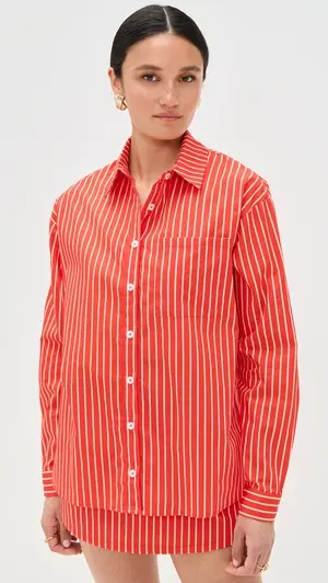 BAILEY ROSE Striped Button-down Shirt