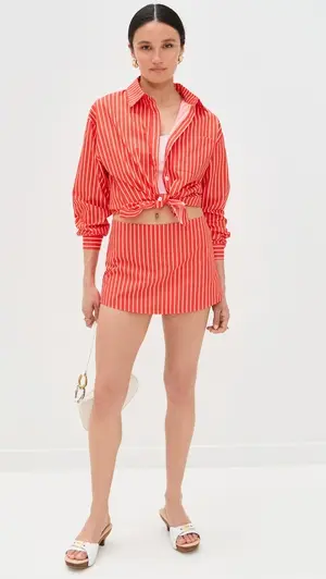 BAILEY ROSE Striped Button-down Shirt