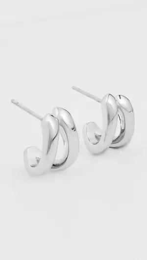 LUV AJ Layla Split Hoop Earrings