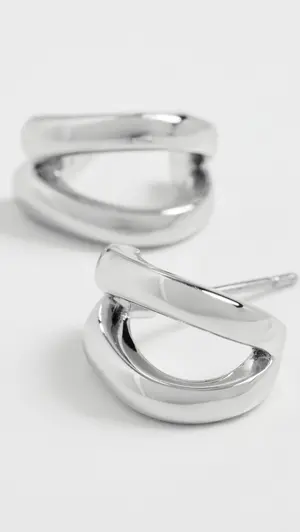 LUV AJ Layla Split Hoop Earrings