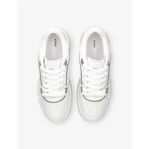 ARNE Leather And Mesh Low-top Trainers - White/oth