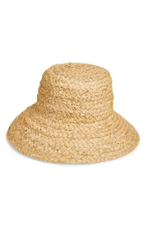 Treasure & Bond Braided Straw Bucket Hat - Natural