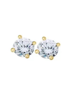 BLISS DIAMOND 14k Gold 2ct Moissanite Stud Earrings - 14k Yellow Gold