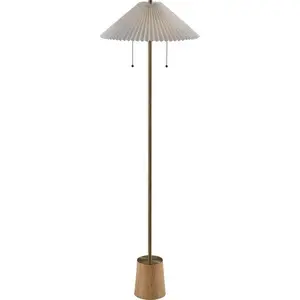 ADESSO Ophelia Floor Lamp - Antique Brass