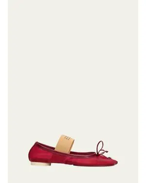 MAISON MARGIELA Mesh Anatomic Numeric Ballerina Flats