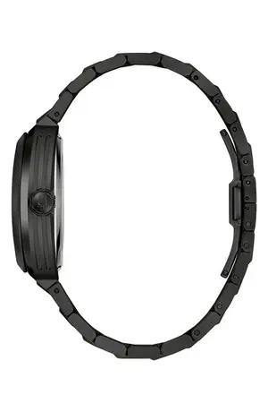 Bulova Maquina Rainbow Skeleton Dial Automatic Bracelet Watch - Black