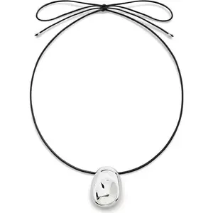 Monica Vinader Aria Cord Necklace - Sterling Silver