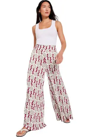 Mint Velvet Printed Wide Leg Trousers
