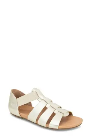 Gentle Souls Lennon Strappy Sandal - Soft Gold Leather