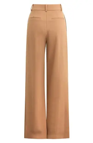 FAVORITE DAUGHTER Pleated Wide-leg Trousers - Camel