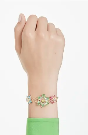 SWAROVSKI Idyllia Crystal Flower Bracelet