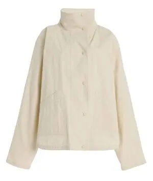 TOTEME Cotton-Blend Jacket Neutral