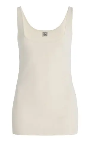 TOTEME Compact Knit Tank - White