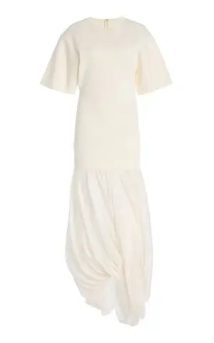 TOTEME Cocoon Jersey Dress - White