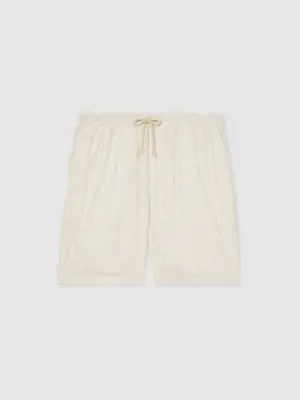 REISS Fringed Wave Pattern Shorts