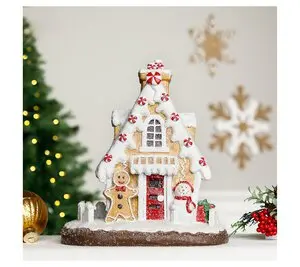 NORTHLIGHT 11 Gingerbread House Christmas Decoration