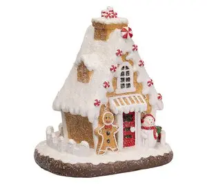 NORTHLIGHT 11 Gingerbread House Christmas Decoration