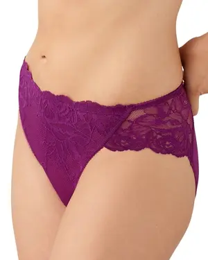 Wacoal Vivid Attraction High Cut Underwear - Dark Purple