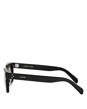 Celine Geometric Sunglasses, 51mm
