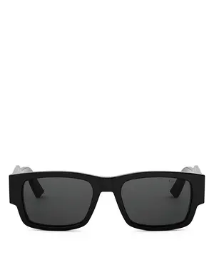 Dior Label S1i Rectangular Sunglasses - Black/smoke