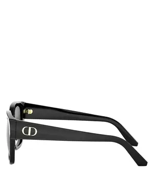 Dior Square Sunglasses, 53mm - Black/smoke