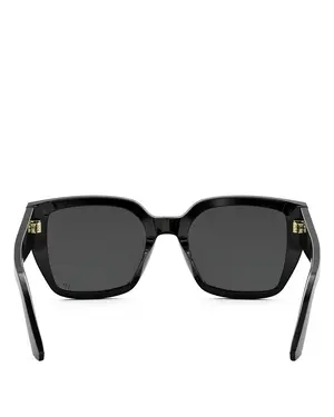 Dior Square Sunglasses, 53mm - Black/smoke