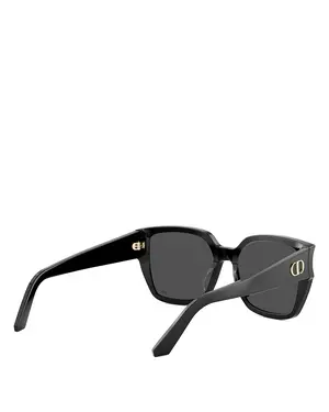Dior Square Sunglasses, 53mm - Black/smoke
