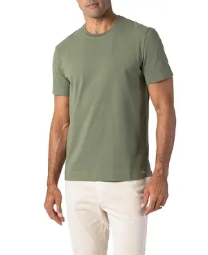 Robert Talbott Dean Stretch Jersey Tee - Olive