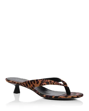 STUART WEITZMAN Rio Sleek 35 Sandals - Classic Leopard
