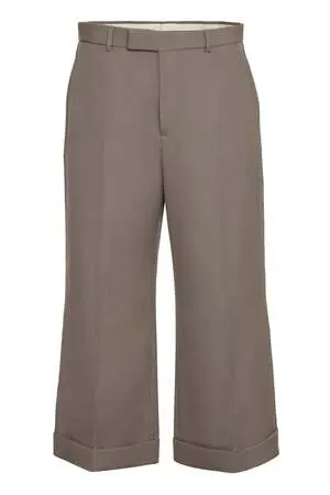 Gucci Wool Gabardine Trousers - Brown