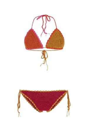 ROSE CARMINE Crochet Bikini - Multicoloured