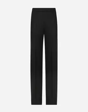 Dolce & Gabbana Flared Stretch Wool Twill Pants
