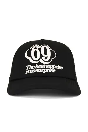Aries Embroidered Trucker Cap - Black