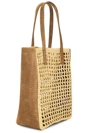 Khaite Zoe Small Raffia Tote Bag - Natural & Mud