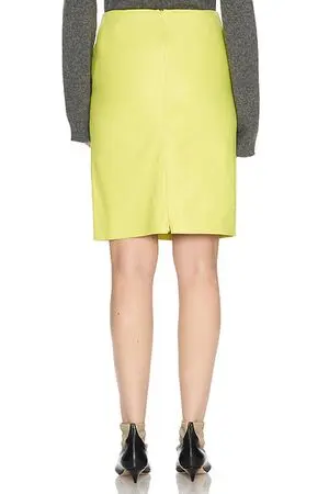 THE ROW Saturn Leather Skirt